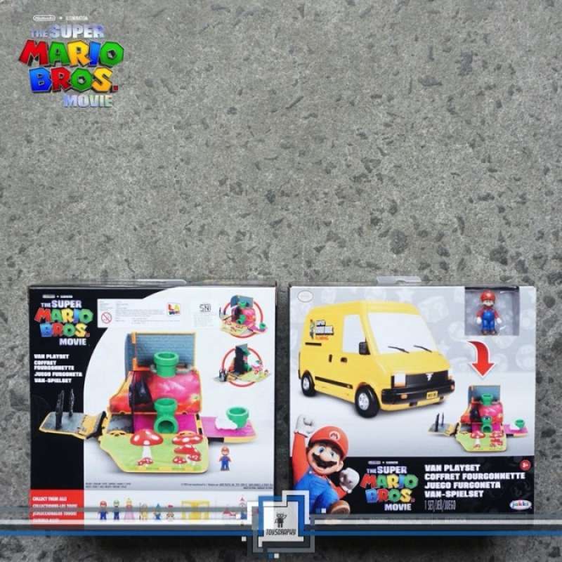 Promo The Super Mario Bros Movie Van Playset with Mini Mario Figure ...
