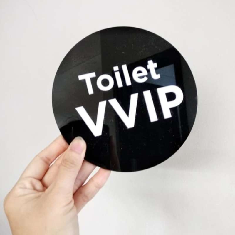 Promo Toilet VVIP Sign / Tanda Toilet acrylic / Papan Tanda huruf ...