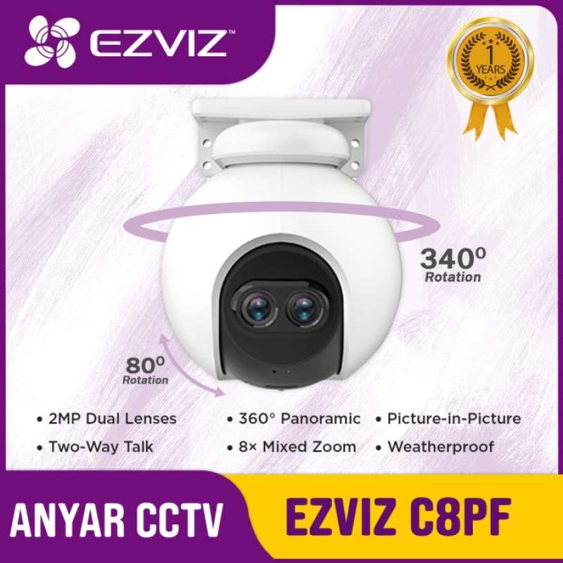 Promo EZVIZ C8PF 1080P Dual-Lens AI Pan & TIlt Zoom Outdoor Wi-Fi ...