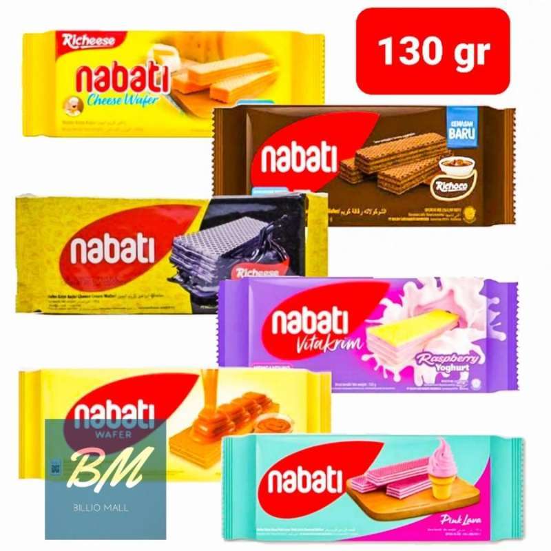 Jual Nabati Wafer Premium 130 gr /Wafer NABATI 130 gram - Keju/Coklat ...