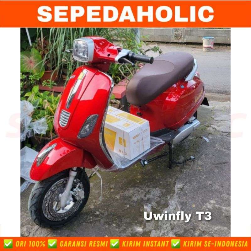 Jual Sepeda Motor Listrik Uwinfly T3 Vespa 800 Watt Electric E Bike Di Seller Sepedaholic - Kuta ...
