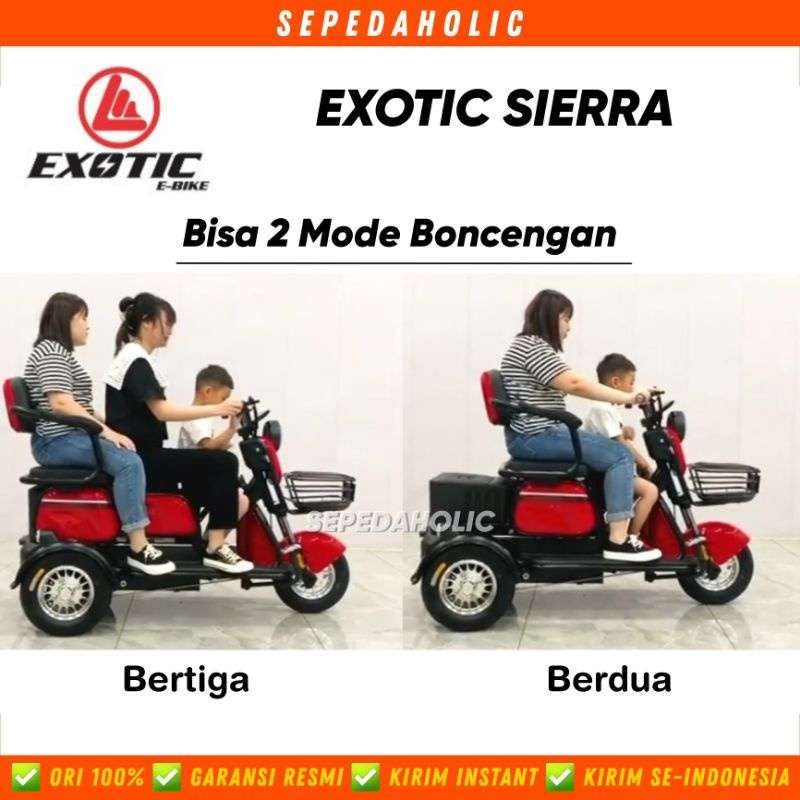 Promo Sepeda Listrik Exotic Sierra Electric E Bike 800 Watt By Pacific ...