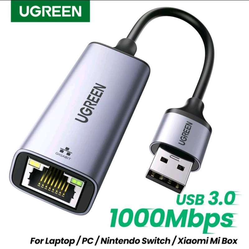 Promo Ugreen USB 3.0 to LAN Gigabit Ethernet Network Adapter 1000Mbps ...