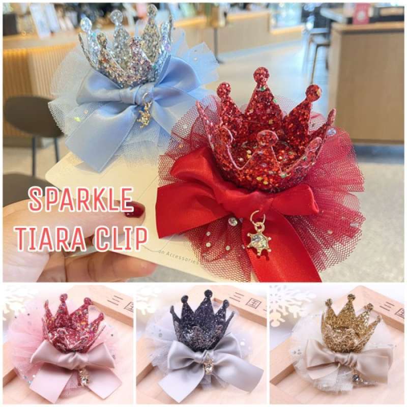 Promo SPARKLE TIARA CLIP JEPIT RAMBUT MAHKOTA PESTA PRINCESS BIRTHDAY ...