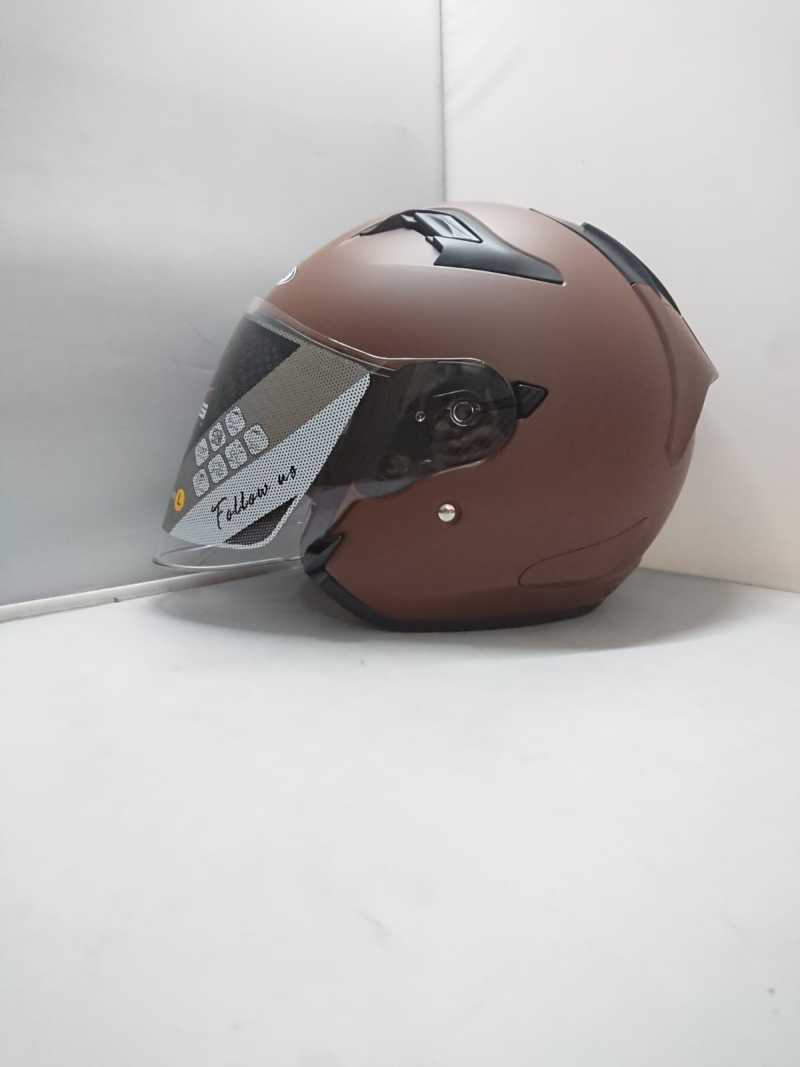 Promo New!! Helm Zeus ZS-627 Matt Brown Half Face - L Diskon 7% di ...