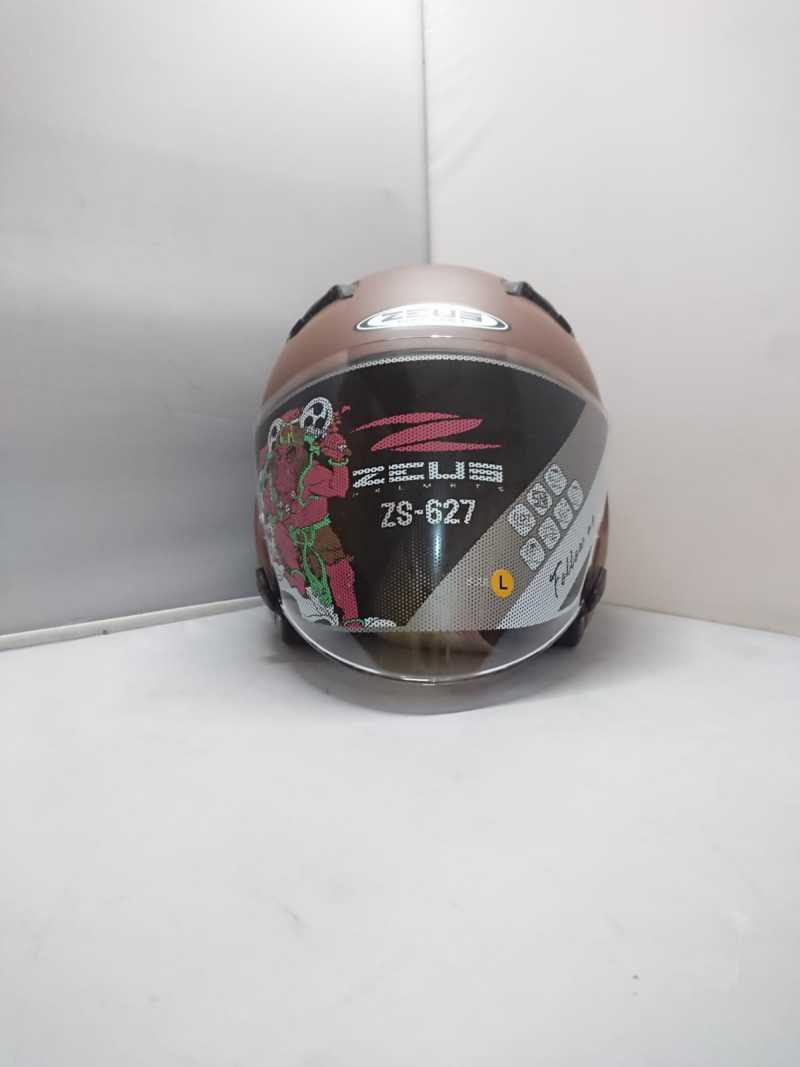 Promo New!! Helm Zeus ZS-627 Matt Brown Half Face - L Diskon 7% di ...