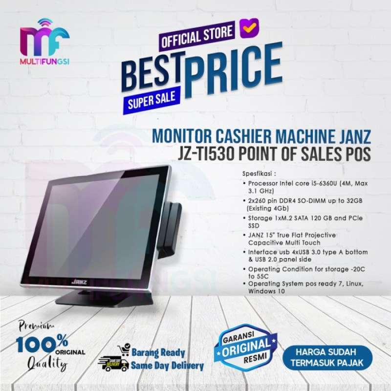 Promo Monitor Cashier Machine Janz Jz-Ti530 Point Of Sales Pos Garansi ...