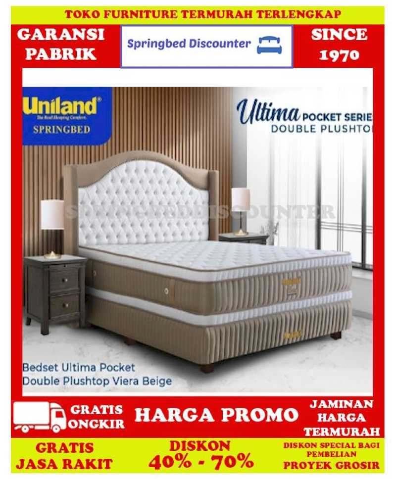 Jual Springbed Uniland Ultima Pocket Double PTop Viera bg 90x200 Kasur ...