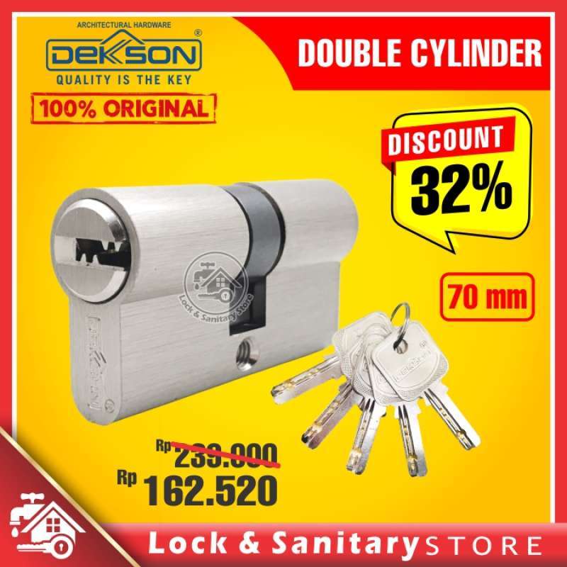 Promo Kunci Silinder Dekson Dekkson CYL DC KK DL 70MM SN Double ...