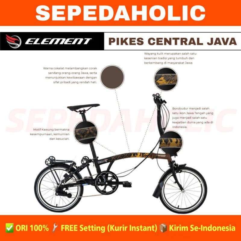 Promo Sepeda Lipat ELEMENT PIKES CENTRAL JAVA 16 Inch Chromoly 3x2 ...