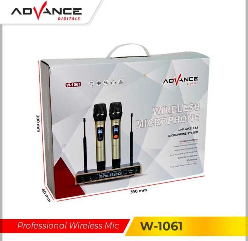Jual Advance W1061 Wireless Microphone Profesional Microphone Wireless ...