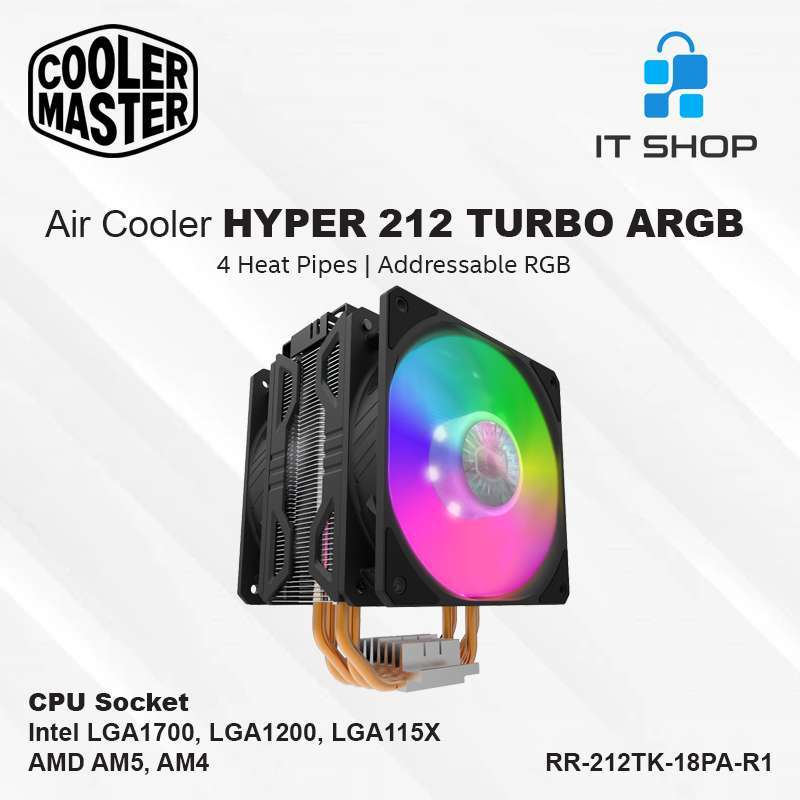Jual Cooler Master Hyper 212 LED Turbo ARGB CPU Cooler di Seller IT ...