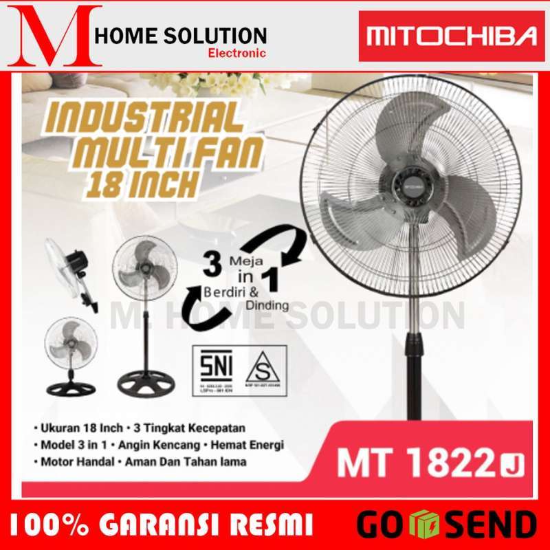 Jual Kipas Angin Mitochiba / 18 Inchi / 3 In 1 / Mt1822 / Mt122jr / Remote / Non Remote / Kipas ...