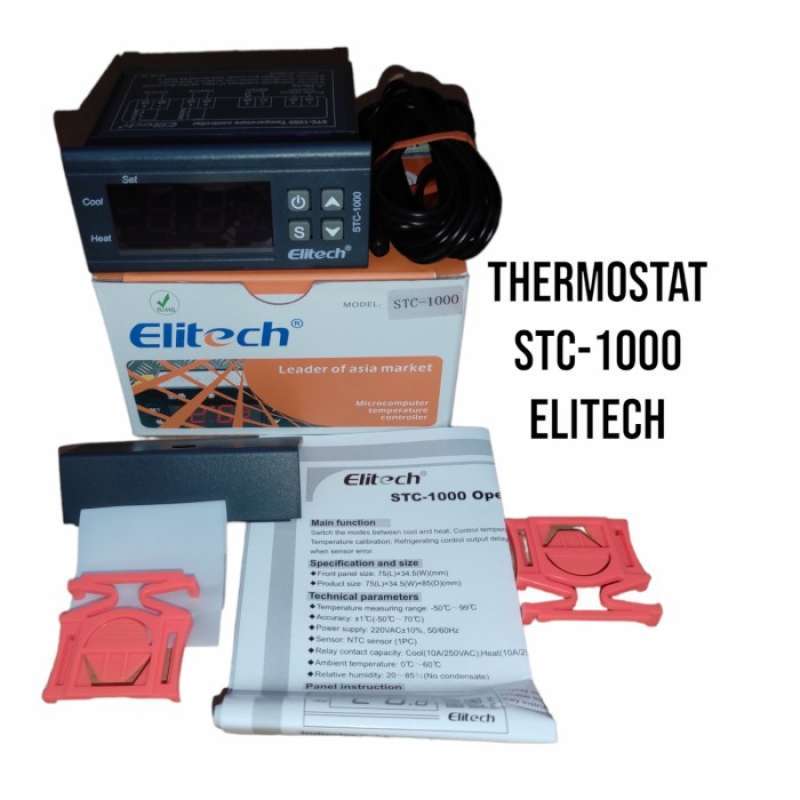Promo THERMOSTAT ELITECH STC-1000 STC1000 TEMPERATURE CONTROL RUANGAN ...