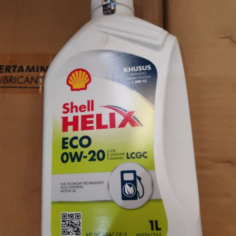 Promo SHELL Helix ECO 0W-20 Oli Mesin modern! Mobil LCGC API SN 0w20 1 ...