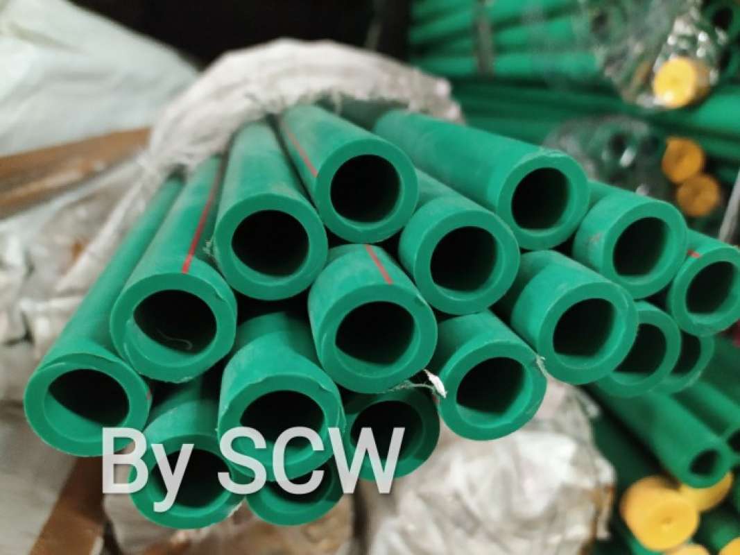 Promo Pipa Ppr 1 1/2 Inch 50Mm Pn20 Water Pipe 4 Meter Pipa Ppr Green ...
