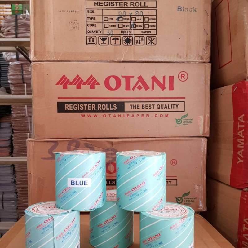 Jual Kertas struk thermal/ register roll 80x80 Otani core 17 di Seller ...