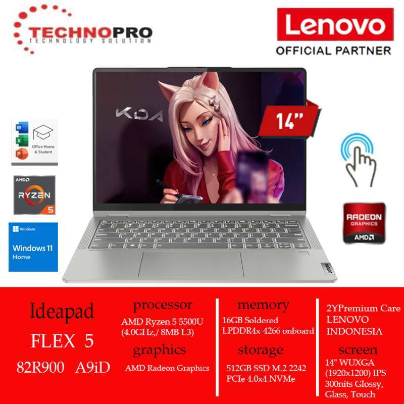 Promo Lenovo Ideapad Flex Alc Xid A Id Amd Ryzen U Gb Gb Ssd Amd Radeon