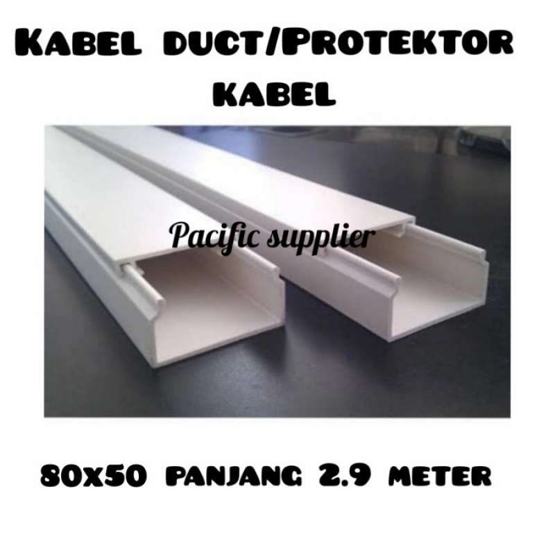 Promo Cable Duct 80x50 3meter/kabel Duct/trunking/wiring Duct 80x50 3m ...