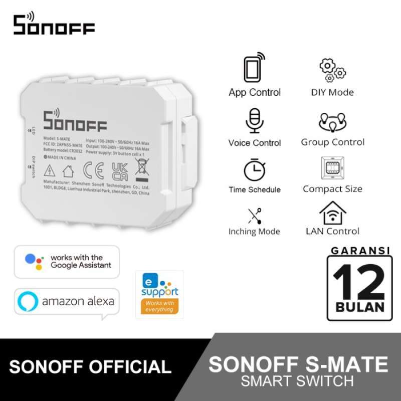 Promo Sonoff Smart Switch SMATE Smart breaker wireless Switch Smart ...