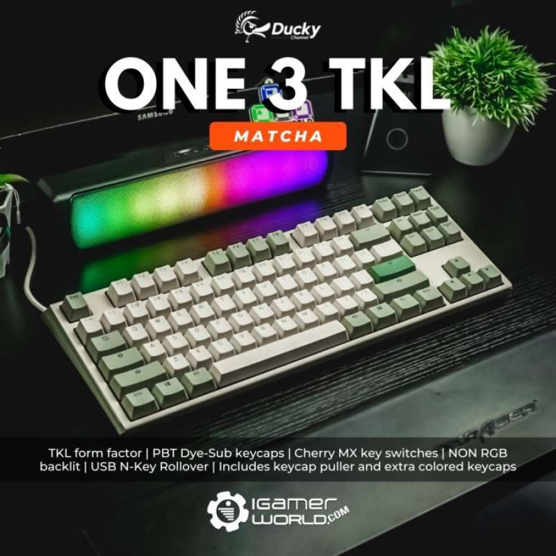 Promo Ducky One 3 Tkl Matcha Hotswap Mechanical Gaming Keyboard - Multicolor Diskon 17% di ...
