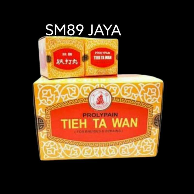 Promo Tieh Ta Wan, Obat Luka Dalam, Memar. (1Box Besar Isi 12Biji ...