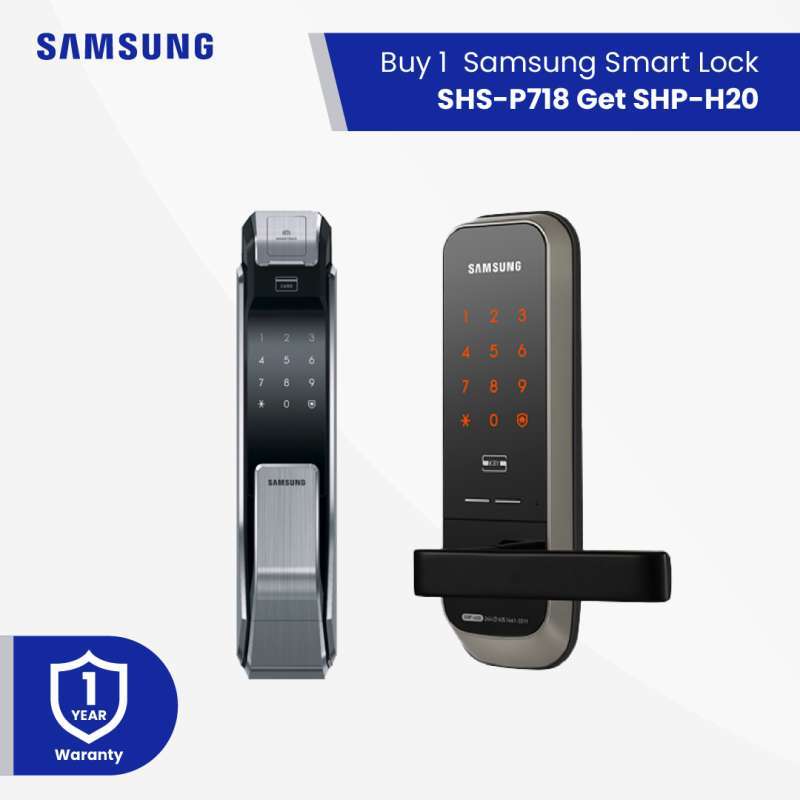 Jual Samsung Digital Kunci Pintu Buy 1 Get 1 Digital Smart Door Lock SHS-P718 Get SHP-H20 di ...