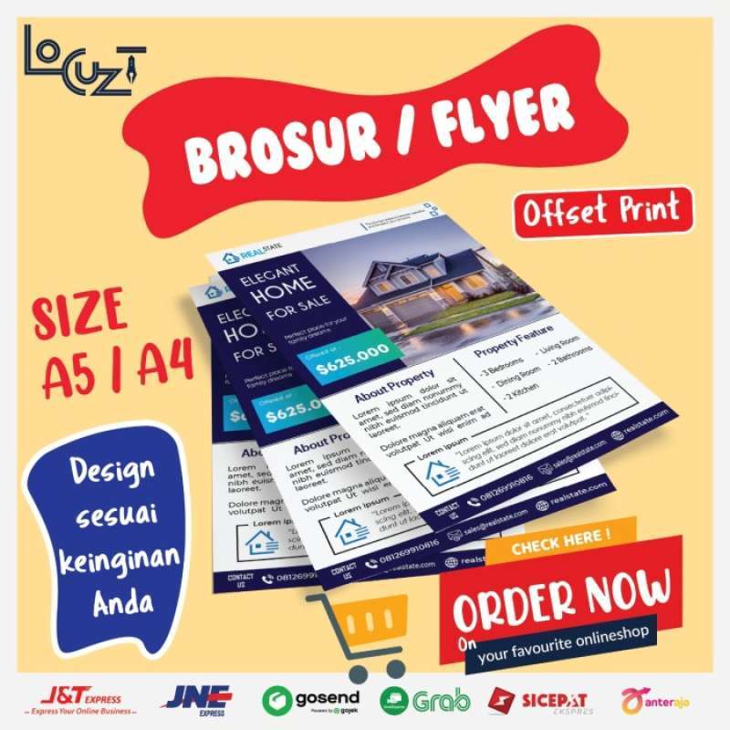 Jual PROMO Cetak Brosur A5 , A4 (1 Sisi) FULL COLOUR |Art Paper 230 gsm di Seller ILVA ZAZILATUL ...