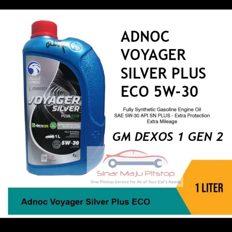 Jual Adnoc Voyager Silver PLUS ECO 5W-30 API SN PLUS GM DEXOS 1 GEN 2 ...