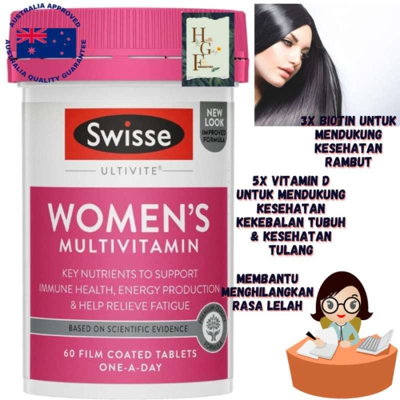 Promo Swisse Women'S Ultivite Multivitamin 60 Tablets Diskon 23% di Seller RIFAH MEDIKA ...