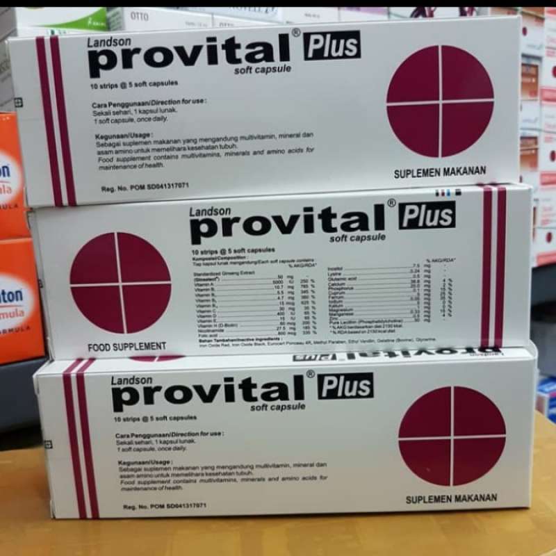 Promo Provital Plus Box 50 Kapsul Diskon 23% di Seller RIFAH MEDIKA ...