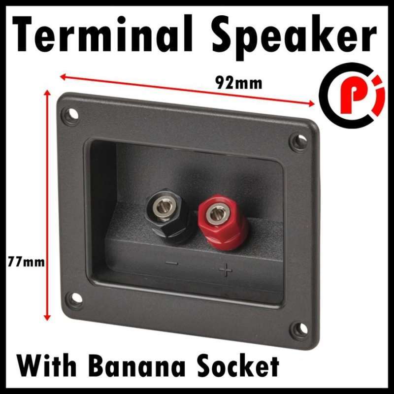 Jual Terminal Speaker Bentuk Kotak Plastik With Binding Post Banana ...