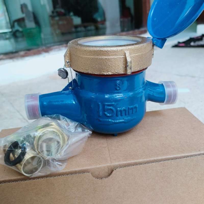 Jual METERAN AIR 1/2 INCH / WATER METER DN 15 / FLOWMETER AIR BERSIH di ...