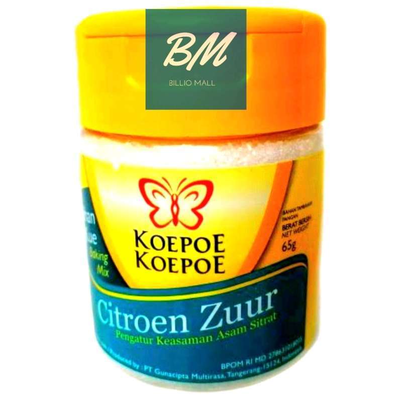 Jual Citroen Zuur Koepoe Kupu 65 Gr Sitrun Asam Sitrat Di Seller Billio ...