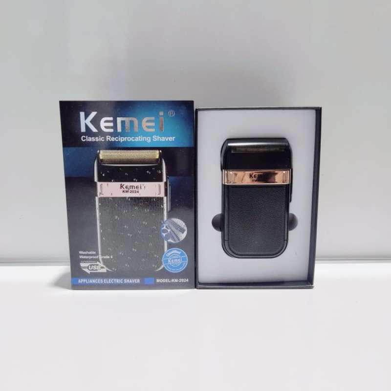 Promo Kemei KM-2024 USB Wet and Dry Shaver Trimmer Alat Cukur Jenggot ...