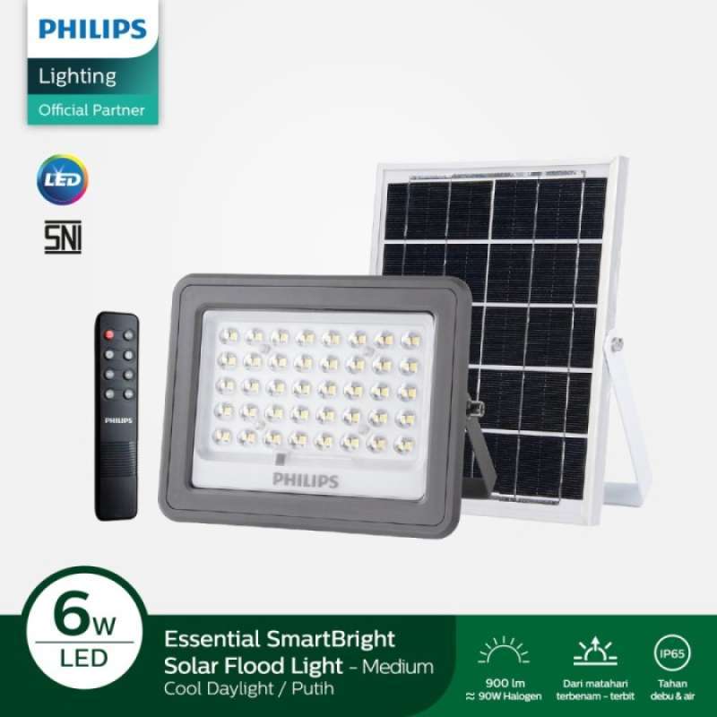 Promo Philips Essential Smartbright Solar Flood Light Medium Diskon 16% ...