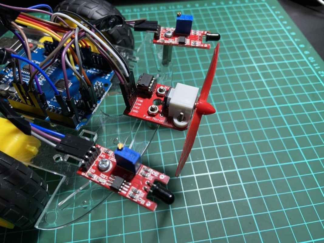 Jual Robot Pemadam Api Firefighter Robot Arduino Bluetooth Control Di ...