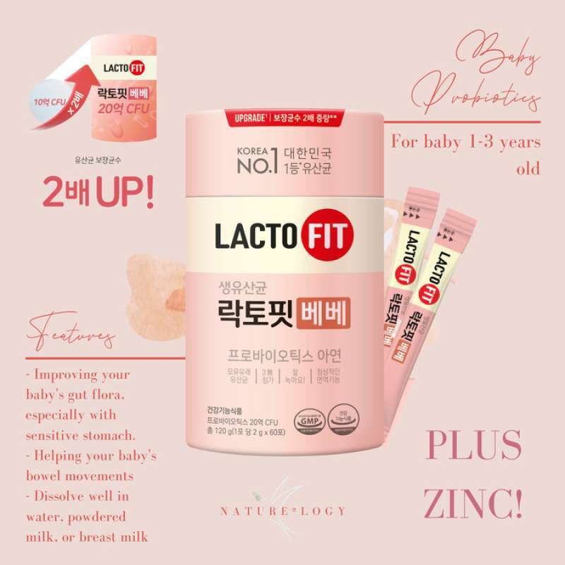 Jual Lacto-fit Probiotic Baby (1-3 Tahun) 1box @60sticks (korea ...