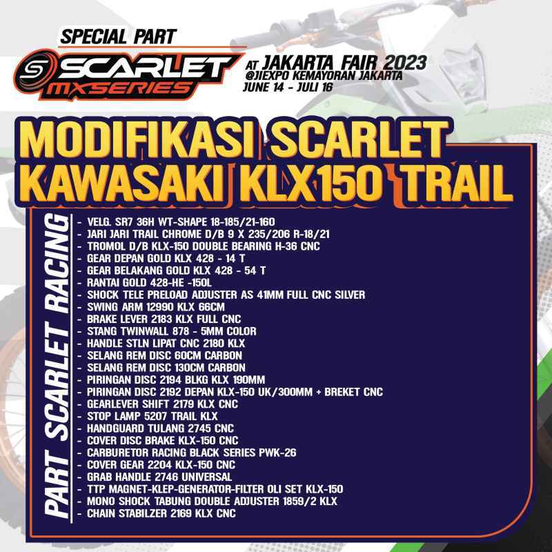 Jual Scarlet Racing - Paket Modifikasi Special Motor Trail Di Seller ...