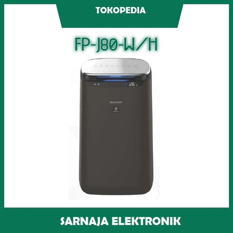 Promo Air Purifier Sharp Fp-J80Y White / Black Plasmacluster Diskon 23% ...