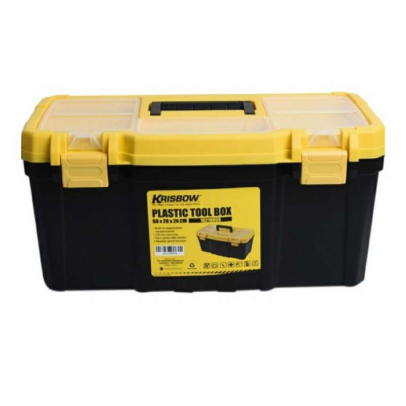 Promo Toolbox Plastik Krisbow 50x26x24 cm / Krisbow kotak Perkakas ...