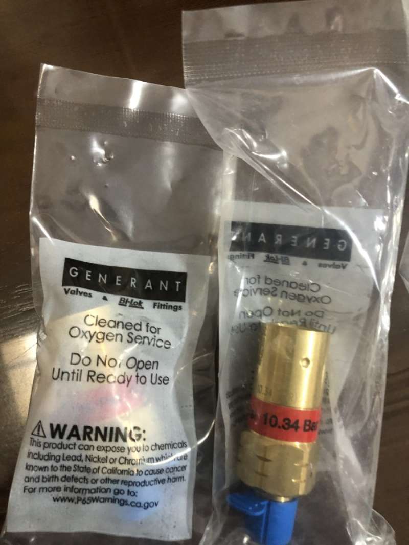 Jual cryogenic relief valve / safety valve 350psi 1/4 npt Generant di ...