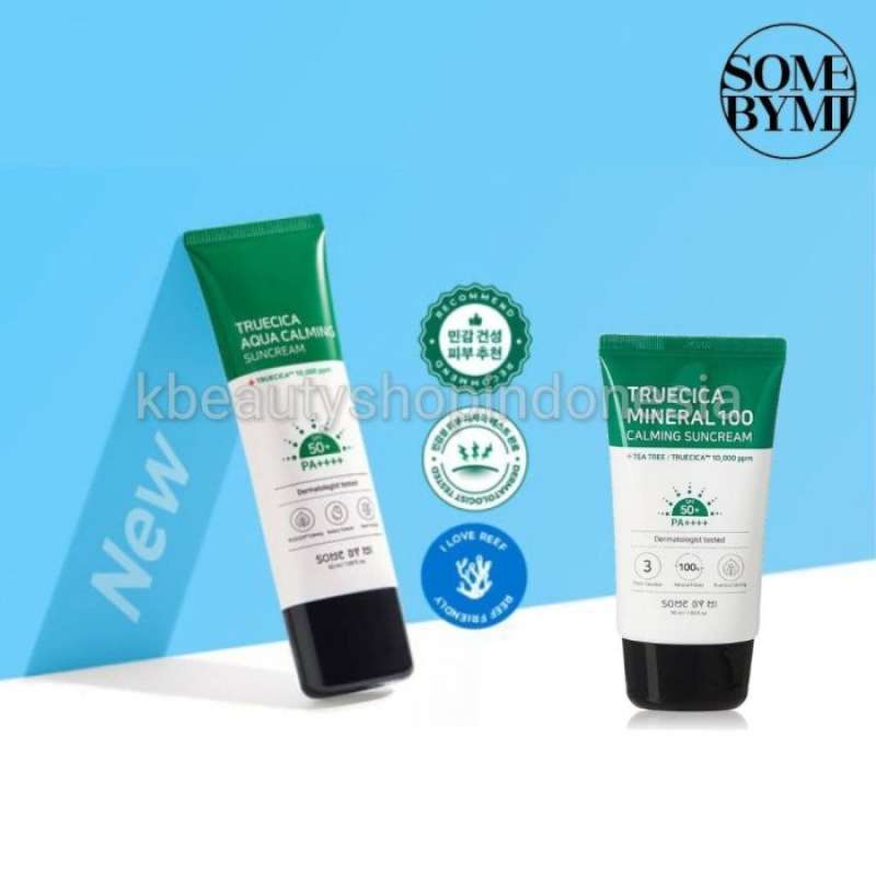 Promo SOMEBYMI True Cica Mineral 100 Calming Sunscreen SPF50+++ 50ml ...