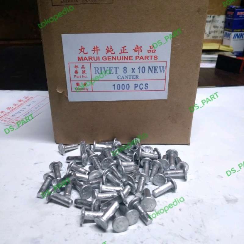 Promo PAKU RIVET KAMPAS REM MARUI 8X10 NEW CANTER Diskon 33% di Seller ...