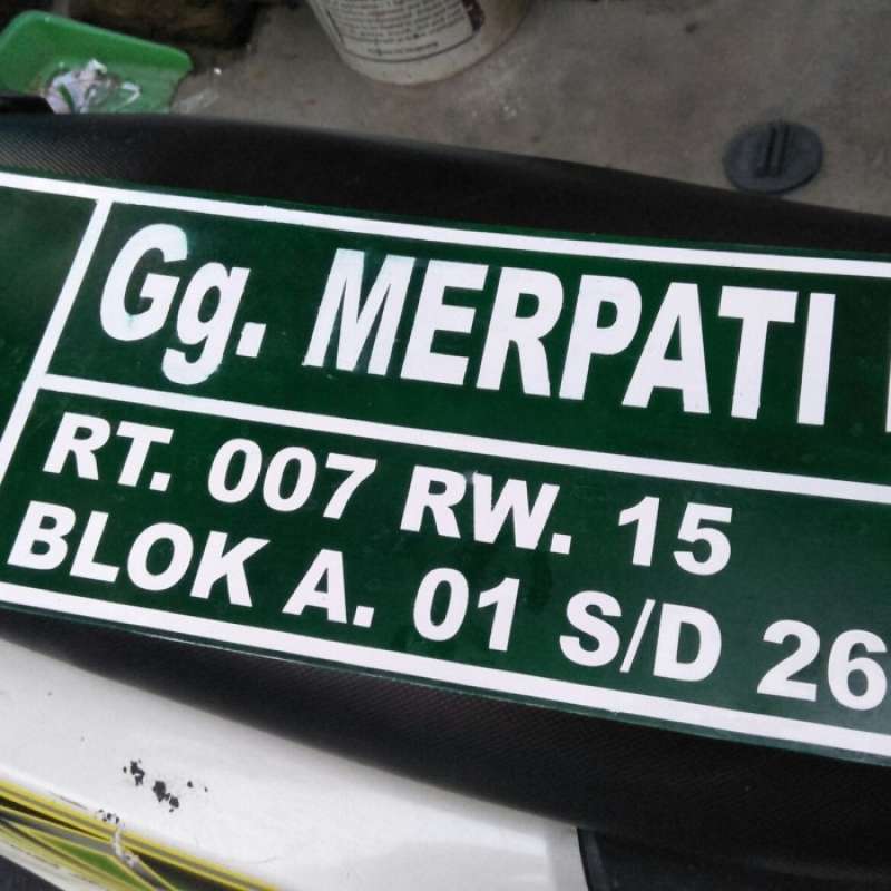 Jual Plang Nama Jalan / Papan Nama Plat Alustik 50 X 120 Cm Di Seller ...
