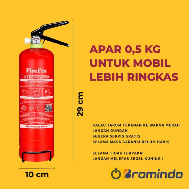 Jual Tabung Apar Mobil Powder 0.5 Kg Firefix Di Seller Min Yoona Shop ...