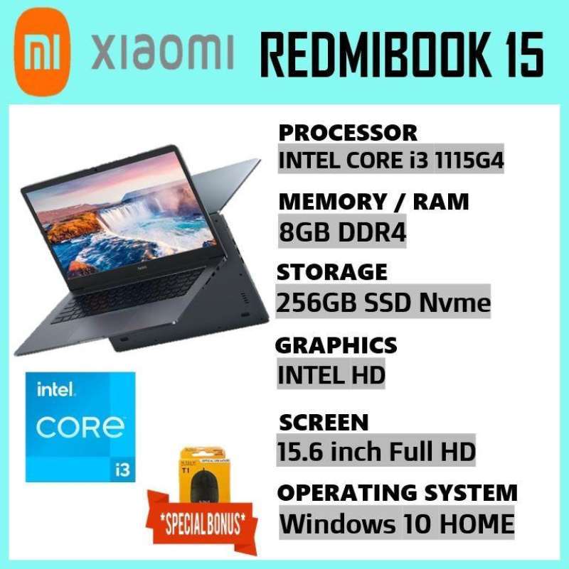 Promo Laptop Xiaomi Redmibook 15 Intel I3 8gb 512gb Ssd 15 Inci ...