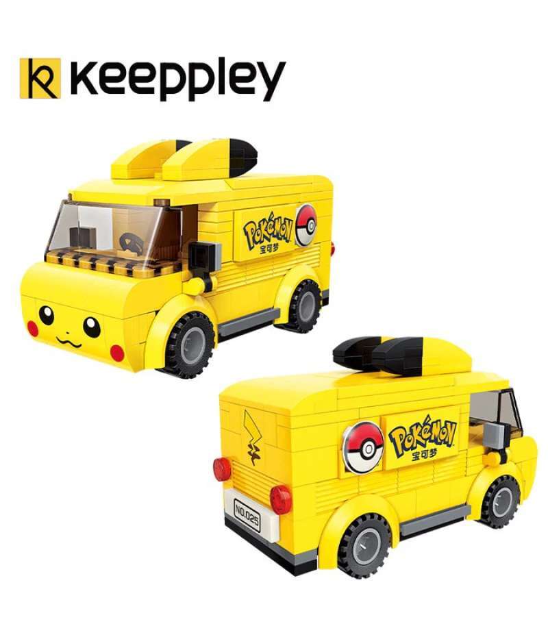 Jual Toys Qman Keeppley Pokemon Pikachu Mini Bus K20206 di Seller ...