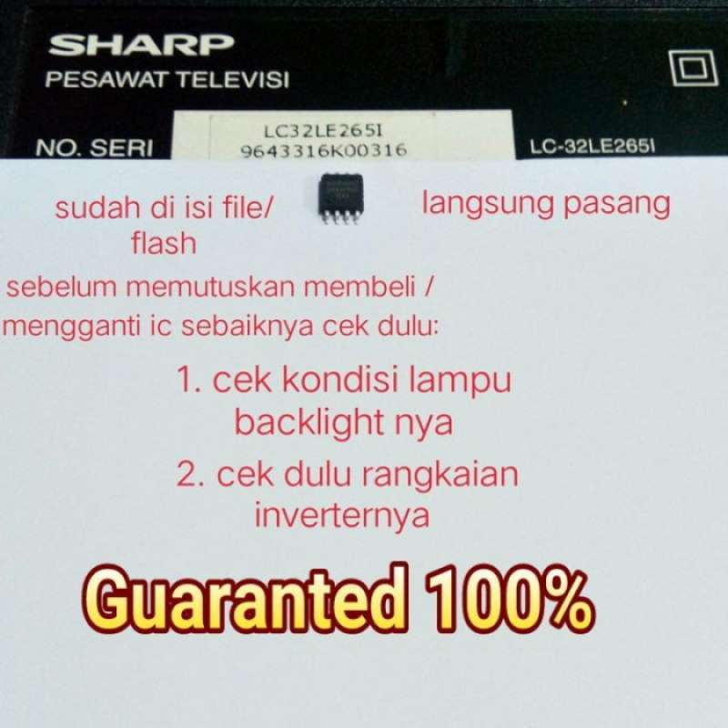 Jual Eprom Lc32le265i Sharp Lc-32le265i Ic Lc32le2651 Tv Led Memory Di Seller 17 Store - Petojo ...