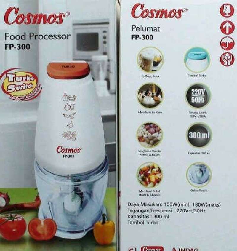 Promo Cosmos Food Processor Chopper Blender Mini Fp300 300ml Diskon 23% ...